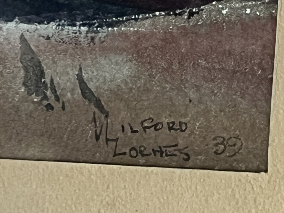 Milford Zornes (1908-2008) Early Original California Watercolor ...