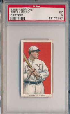 1910 T206 PIEDMONT - RED MURRAY BATTING - PSA 5 EX (SVSC) | eBay