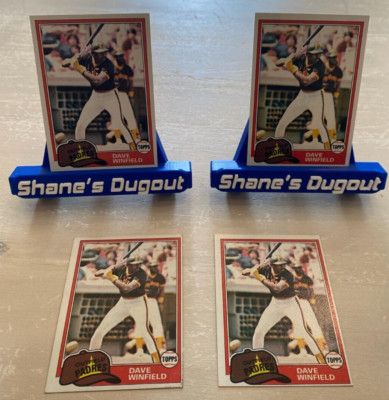 1981 Topps Baseball (4 Cards) Dave Winfield #370 - San Diego Padres | eBay