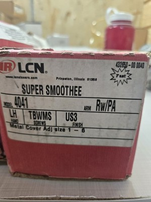 LCN 4041 TBWMS Rw/PA Super Smoothee door closer, LH in Polished Brass ...