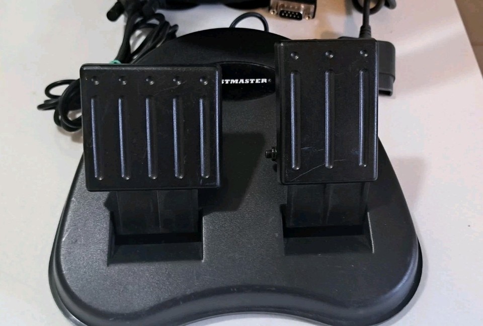 VINTAGE Thrustmaster NASCAR Racing Steering Wheel & Pedals FOR PS2 ...