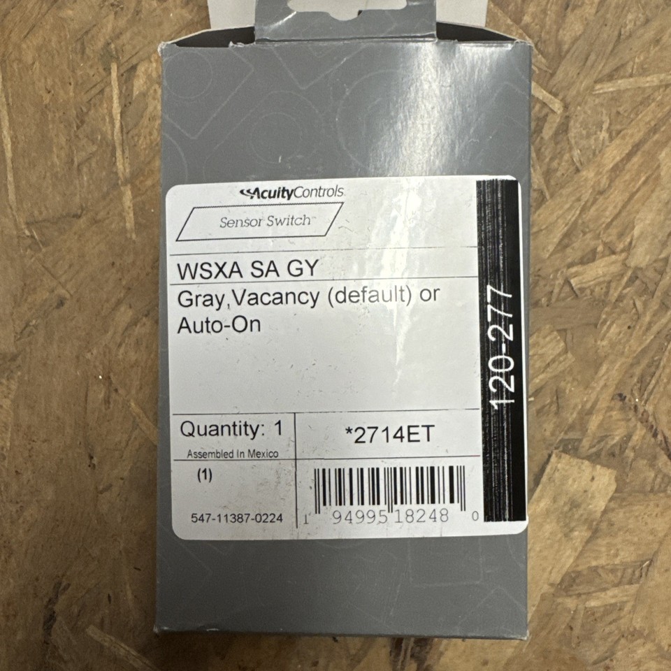 Acuity Controls Sensor Switch WSXA GY Sensor Switch | NEW | eBay