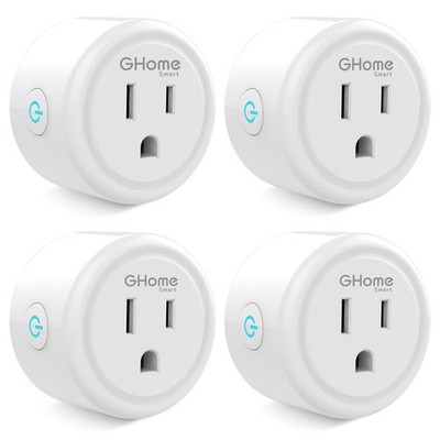 4 Pack GHome Smart Plug Mini WiFi Smart Outlet Plug Works with Alexa ...