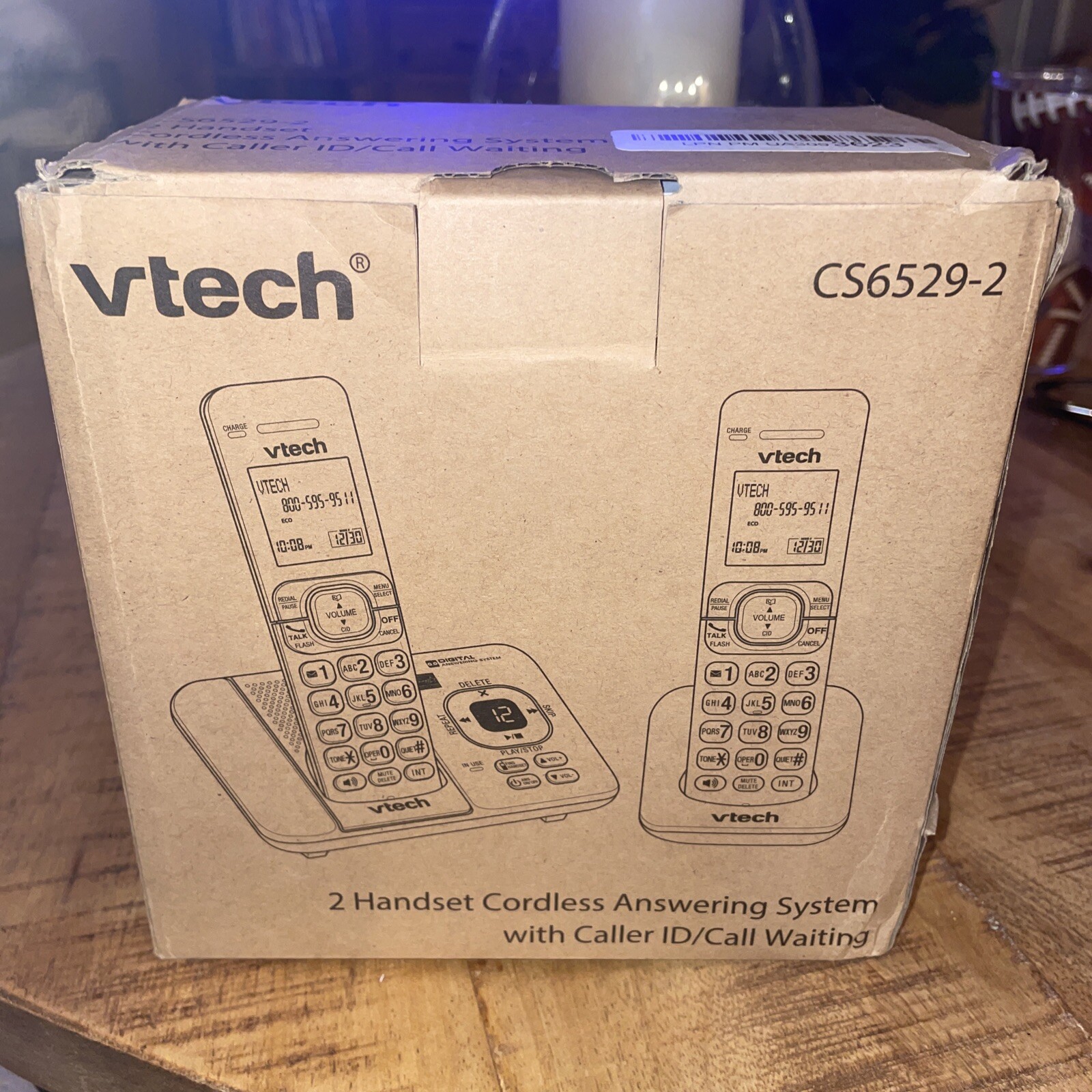 NEW- VTech CS6529-2 DECT 6.0 Phone Answering System w/ Caller ID/Call ...