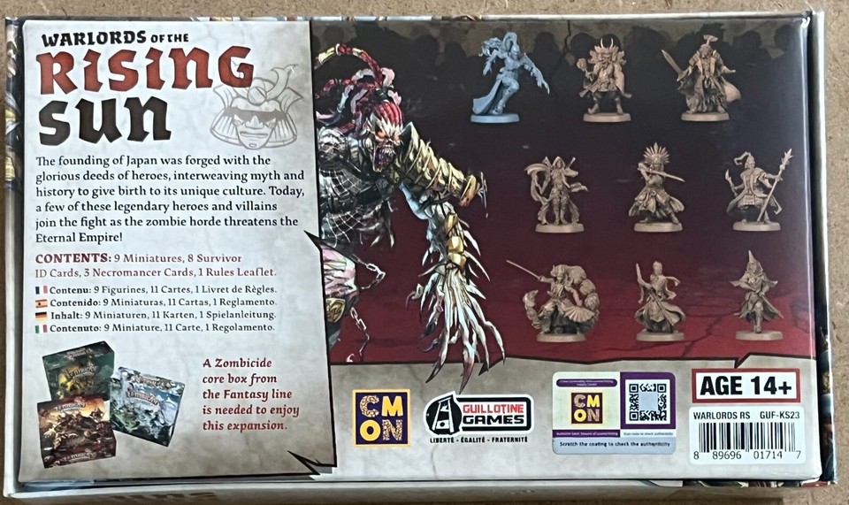 Warlords of the Rising Sun for Zombicide: White Death Green Horde Black ...