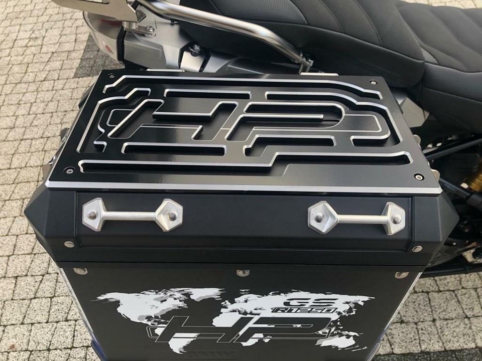 BMW R1250 R1200 F800 GS CNC Aluminium Luggage Pannier Top Box Racks ...