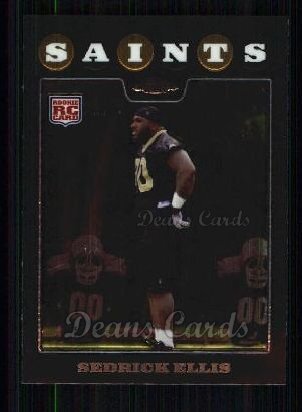 2008 Topps Chrome #229 Sedrick Ellis Saints RC 8 - NM/MT | eBay