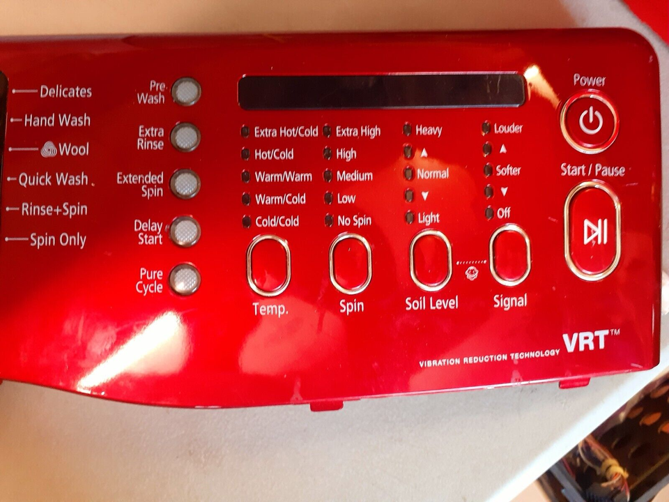 Samsung VRT steam washer control panel assembly red | eBay