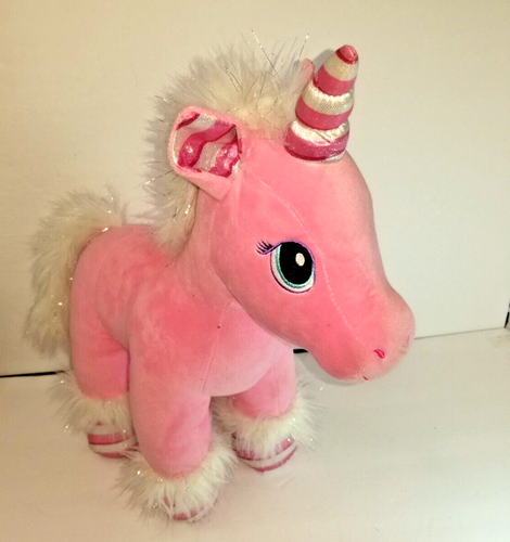 Build A Bear Candy Cane Swirl Unicorn Pink | eBay
