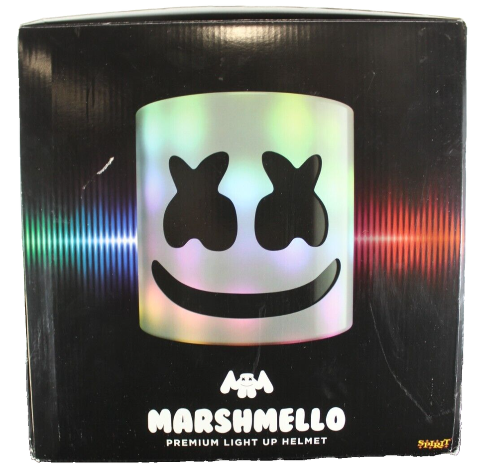 DJ Marshmello Premium Light Up LED Adjustable Helmet Spirit Halloween ...