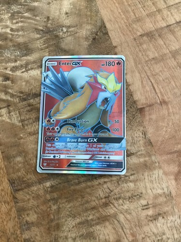 Entei GX 71/73 Shining Legends Full Art Holo Ultra Rare Pokemon Card | eBay