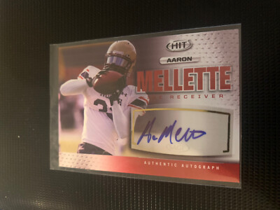 AARON MELLETTE Auto 2013 Sage Hit #A113 Elon University | eBay