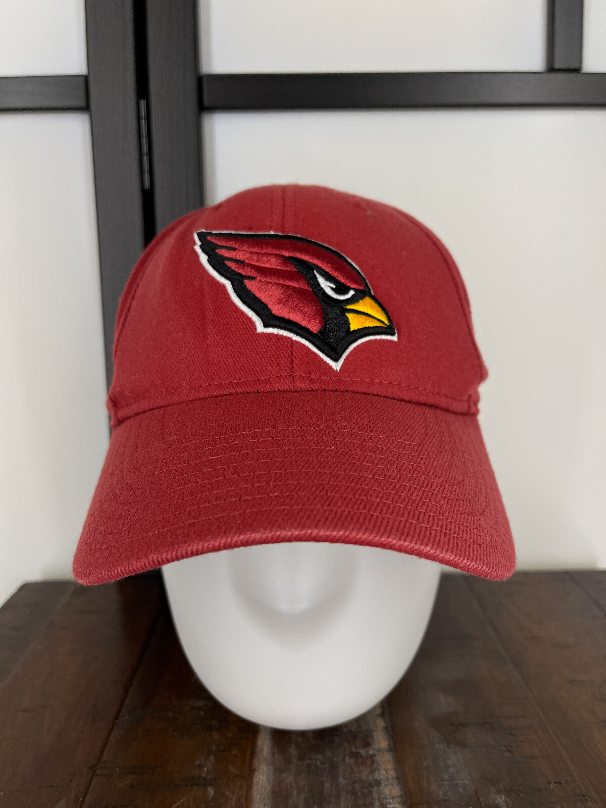 Arizona Cardinals Hat Cap Fitted Adult Small Red Acrylic Blend NFL ...