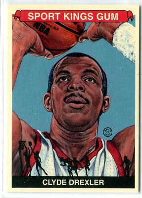 2013 ITG Sport Kings Gum Series F Clyde Drexler Base Card #268 NBA ...