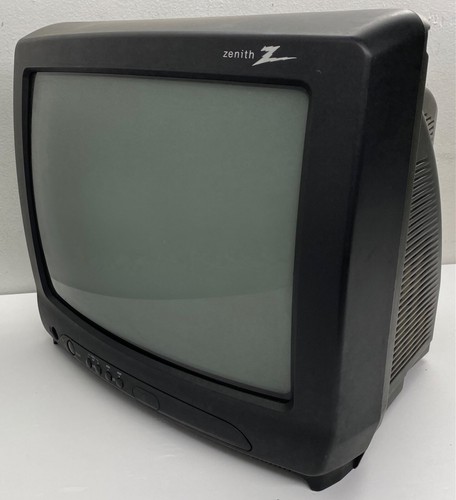Vintage 13” Zenith Color Television Model C13A02D Retro Gaming TV Black ...