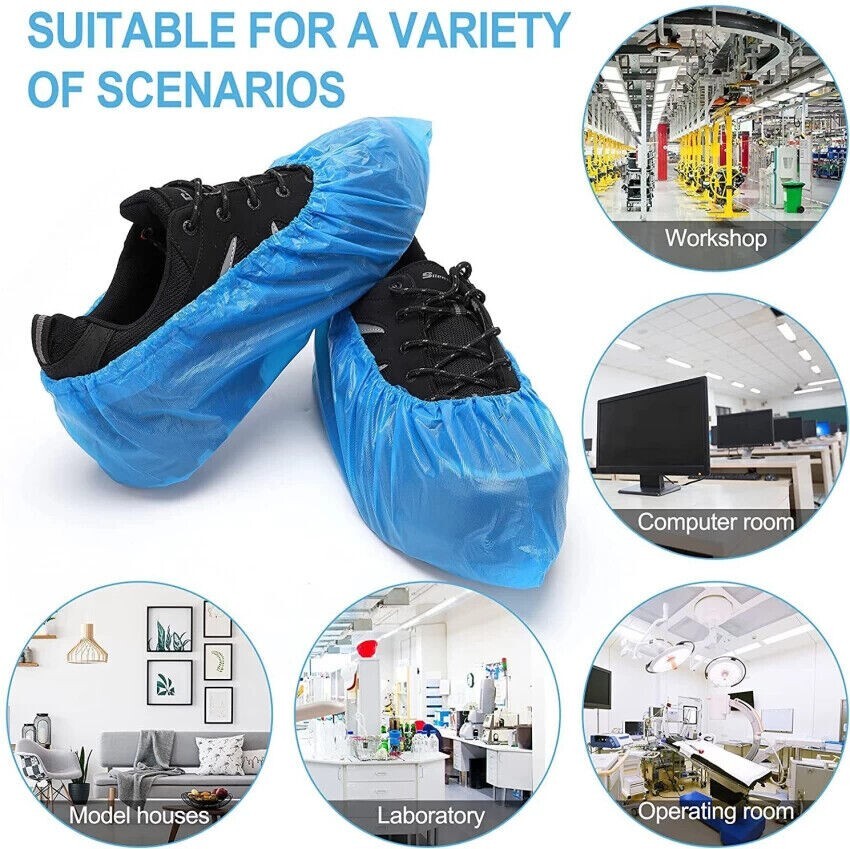 Disposable Shoe Covers Overshoe Protector Waterproof Reusable Mud Rain ...
