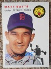 Matt Batts signed 1954 Topps reprint - Tigers | eBay