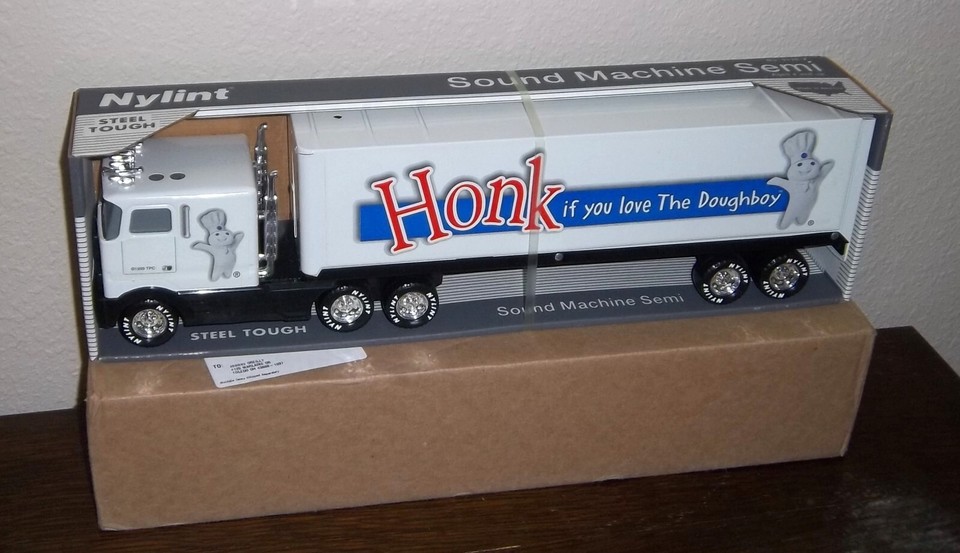 VINTAGE Nylint Pillsbury Doughboy SEMI Truck ~ HONK Sound Machine ...