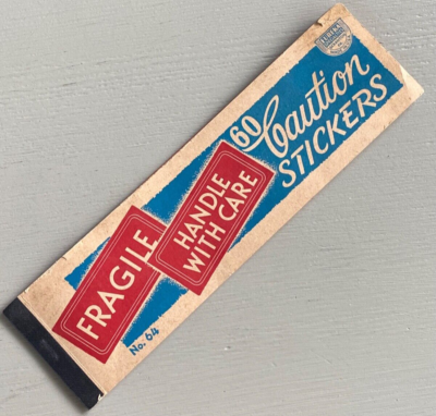 Vintage Fragile Label