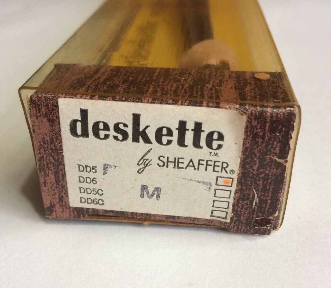 VINTAGE 1970's SHEAFFER DESKETTE PUT-ABLE PEN UNUSED IN BOX NEW OLD ...
