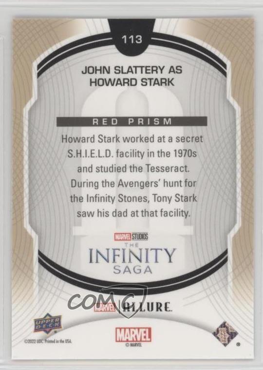 2022 Marvel Allure High Series Red Prism Howard Stark John Slattery as ...