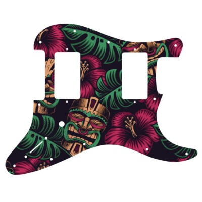 Pickguard For Fender Jim Root Stratocaster aloha tiki | eBay