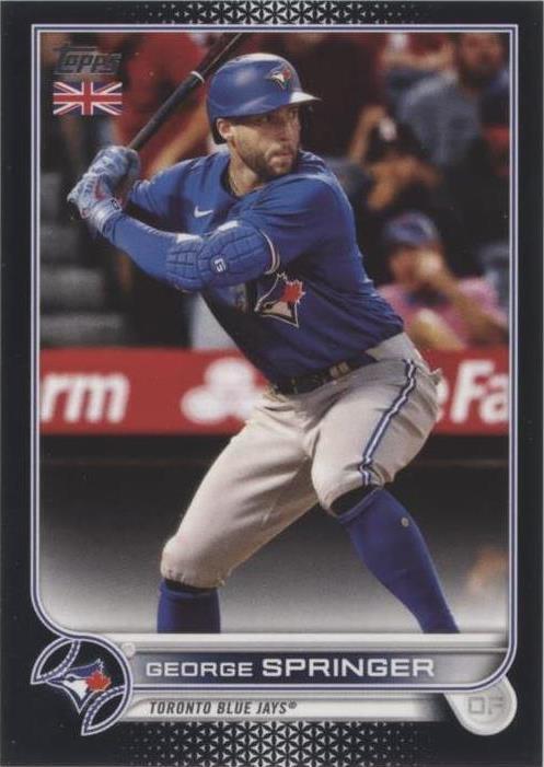 2022 Topps UK Edition - George Springer #27 Black /125 for sale online ...