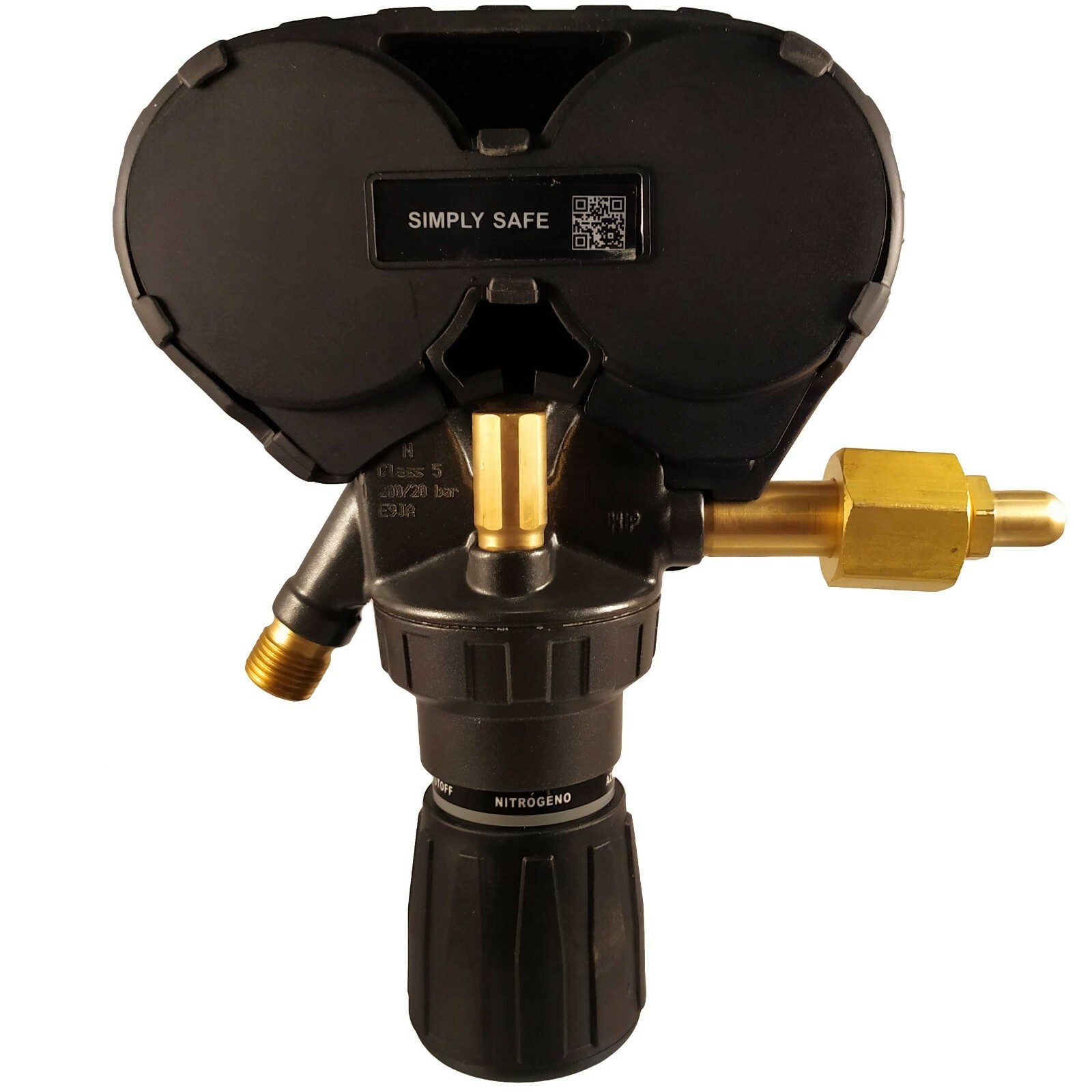 Mano détendeur gaz neutre Azote C 20 bars, capot de protection, test ...