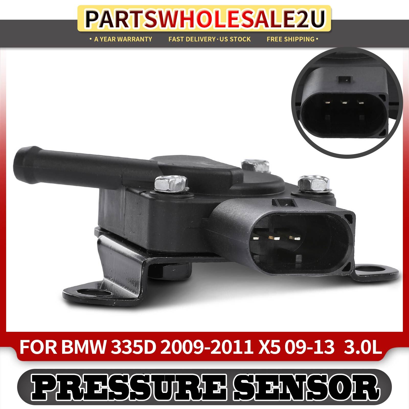 Manifold Pressure (MAP) Sensor for BMW E90 335d 2009-2011 E70 X5 2009 ...