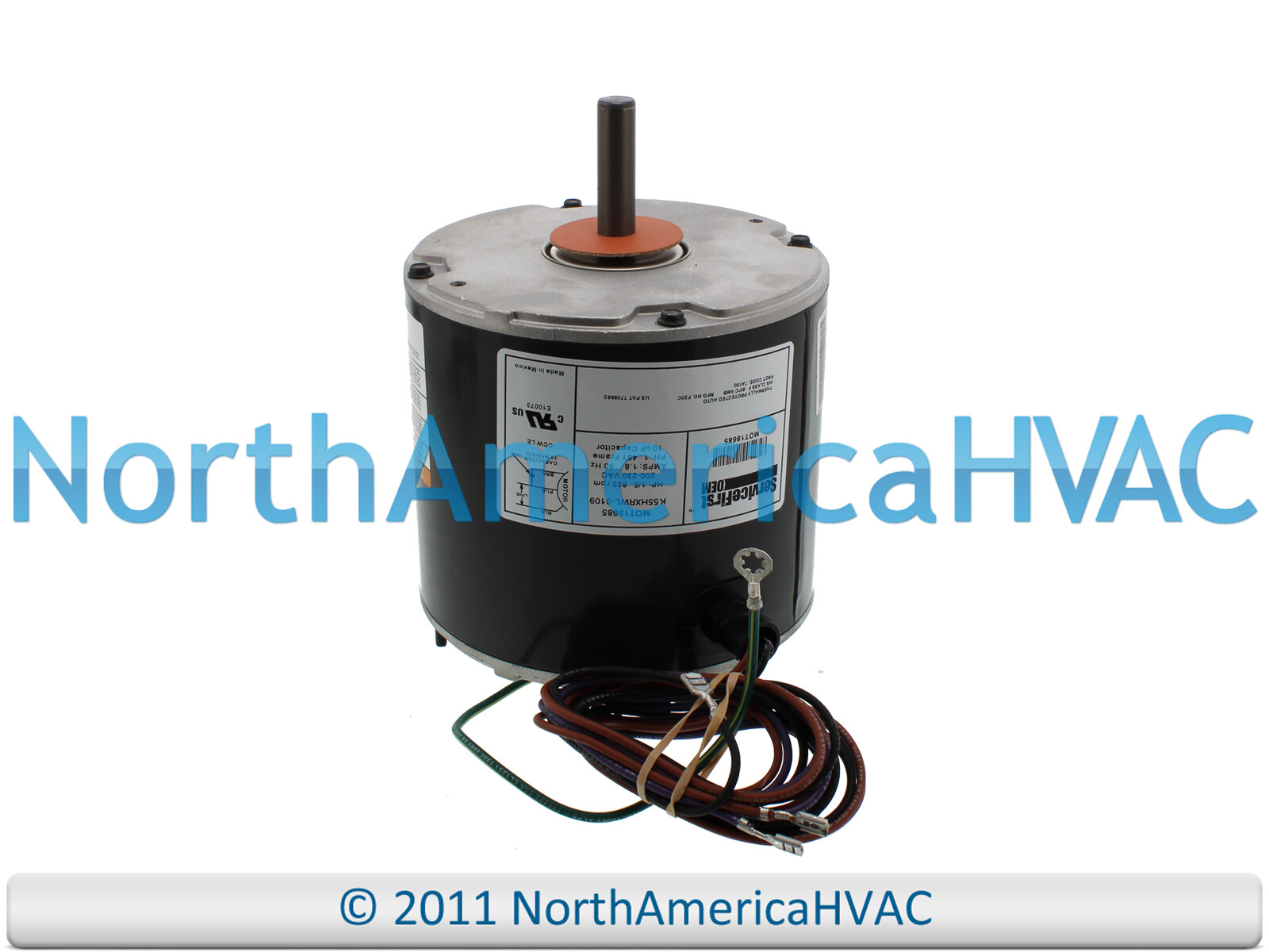 OEM Condenser FAN MOTOR 1/5 HP 230v Replaces GE Genteq 5KCP39MFAC66AS ...