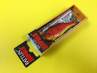 Rapala Rattlin' Rap RNR-7 RFCW, Redfire Crawdad Color Sinking Fishing ...