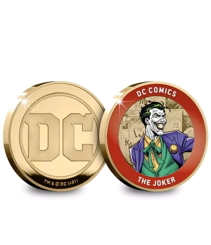 The Official DC Comics Trio x3 Coins - Batman Superman & The Joker | eBay
