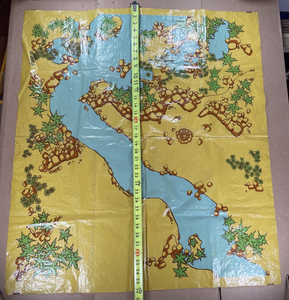 rare Marx Prehistoric Mountain Terrain One Million BC Play set mat ...