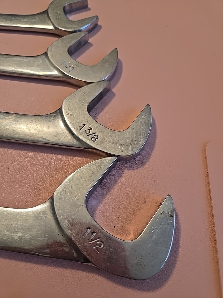 VINTAGE Snap-On Wrench Set 4 PCs. 1 ½, 1 ⅜, 1¼ 1 ⅛ Collectors Set | eBay
