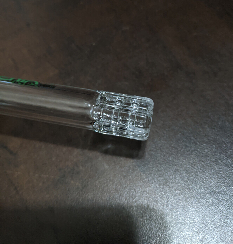 4" Inch 18mm/14mm Downstem Glass Slide Green MATRIX Perc Diffuser | eBay