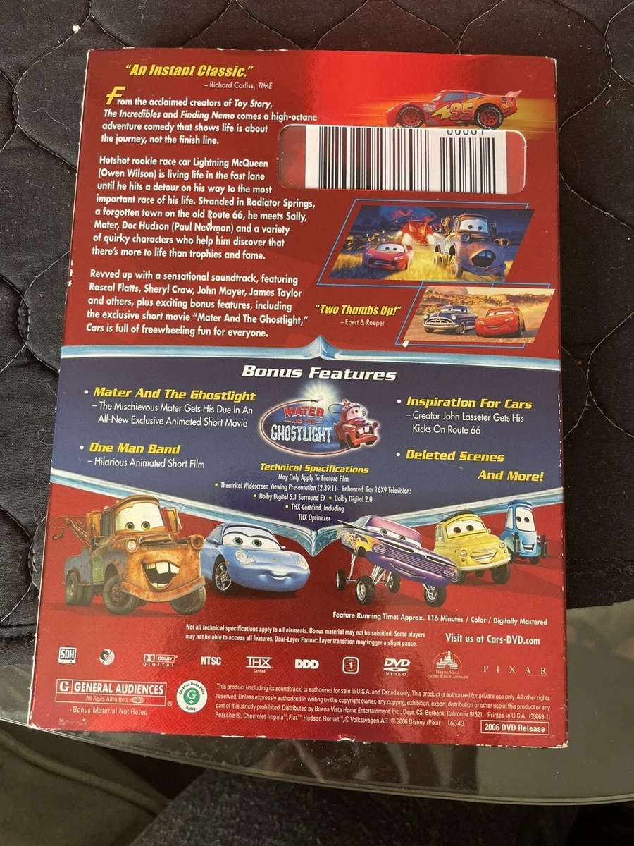 Cars Dvd Cover 2006