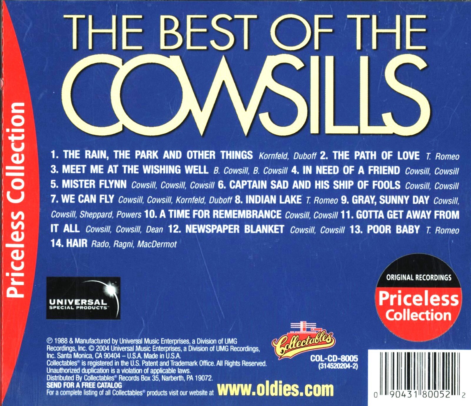 Best of the Cowsills by The Cowsills (CD - 2004) | eBay