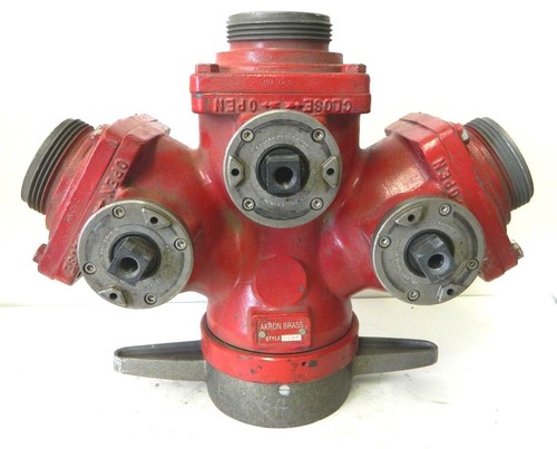 Akron Brass 2582 3 Way Suction Siamese Valve WYE Firefighting Equipment ...