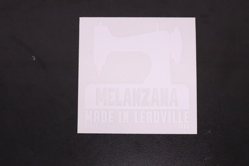 MELANZANA Leadville Colorado Melly Sticker White Sewing Machine Decal ...