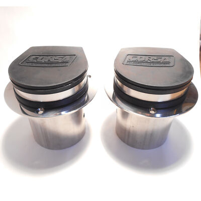Corsa 11050 Marine Pair 4 in. Exhaust Tip with External Flapper | eBay