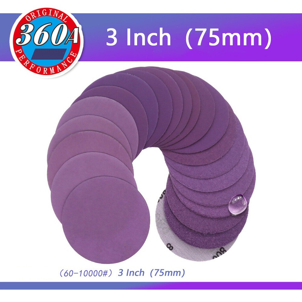 25mm-150mm Wet & Dry Sanding Discs Self-Adhesive Polishing Sandpaper ...