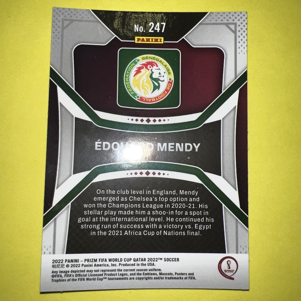 2022 Panini Prizm FIFA World Cup Qatar Edouard Mendy #247 Senegal Base ...