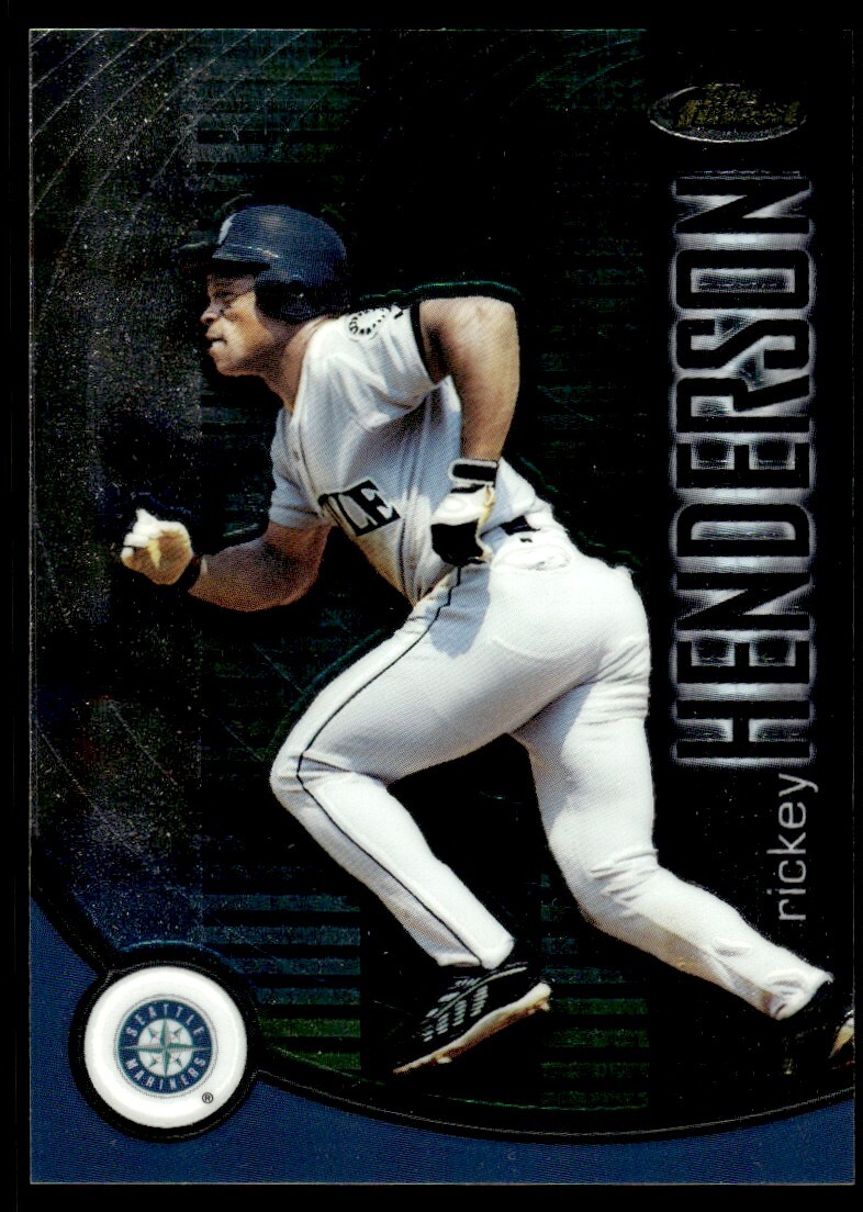 2001 Finest Rickey Henderson Seattle Mariners #48 | eBay
