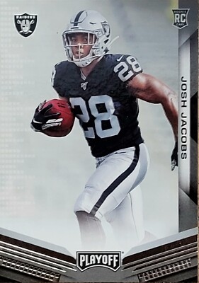 Josh Jacobs 2019 Panini Playoff #206 Rookie Card Las Vegas Raiders | eBay