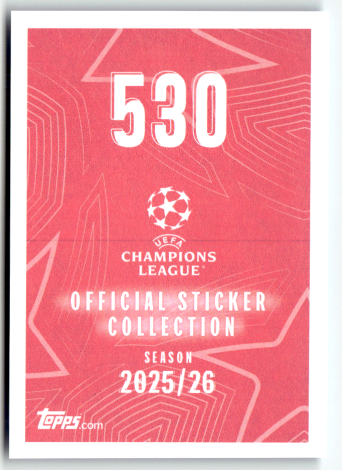 Topps Champions League Sticker 2025-26 No. 530 Neofytos Michael Blue ...