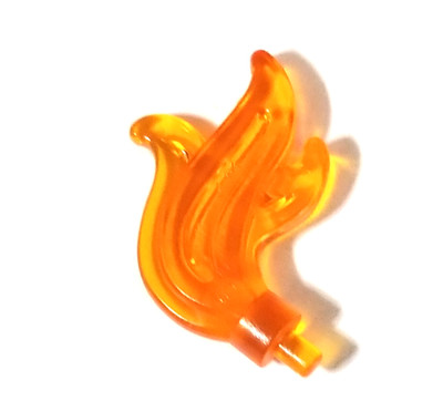 LEGO Flame Plume Feather Triple Trans Orange Part 64647 | eBay