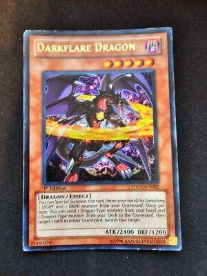 Darkflare Dragon - SDDC-EN002 - YuGiOh - First Edition - (HP) | eBay