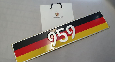RARE ! Porsche 959 OEM NOS Germany Licence Plate | eBay
