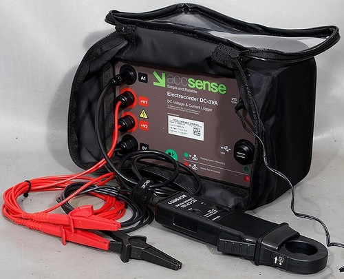 Accsense/Acksen DC-3VA Electrocorder DC Voltage/Current Energy Data ...