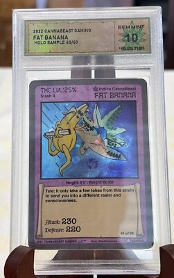2022 Cannabeast FAT BANANA Holo Sample 40/60 💎 DSG 10 Gem Mint | eBay